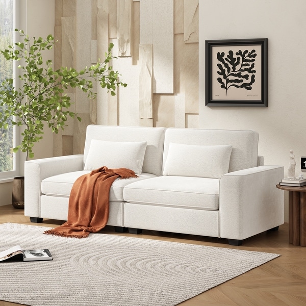 Montague Cozy Duo Upholstered 3 Seat Loveseat Sofa by Christopher Knight Home